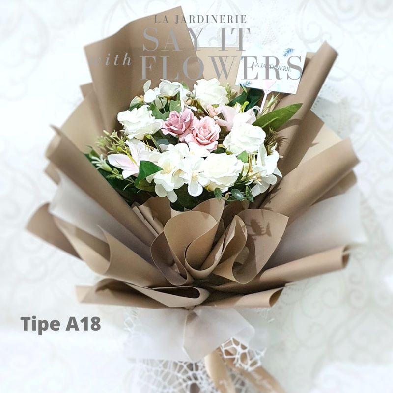 Jual Buket Bunga Palsu Artificial Bucket Bunga Wisuda Buket Bunga ...