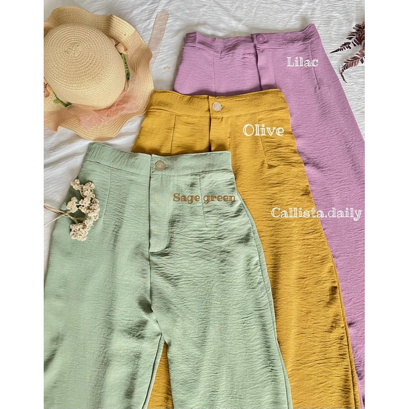 Jual Kulot Rayon Crinckle | celana kulot crinkle highwaist | kulot ...