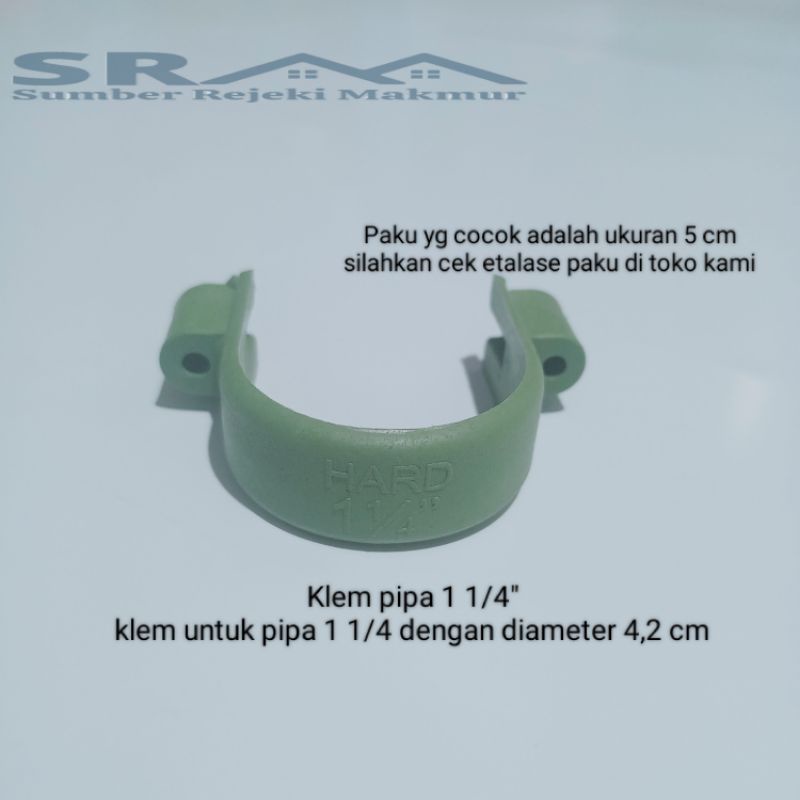Jual Klem pipa 1 1/4" klem paralon PVC 1 1/4 inchi (harga per 1 pc ...