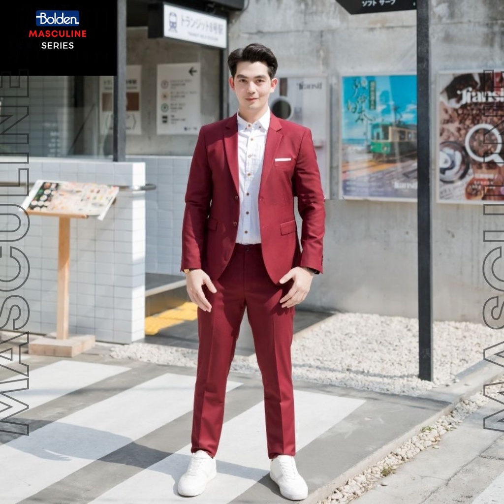 Jual Jas Formal List Putih Jas Wisuda Jas Nikah Pria Setelan Jas Dan ...