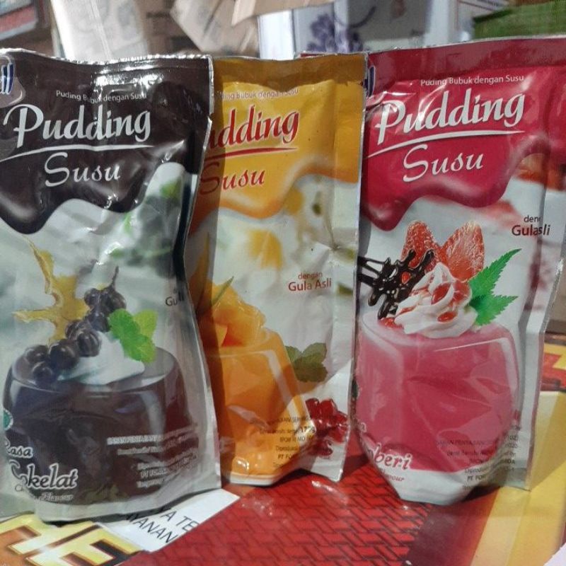 Jual PROMO PUDING MANGGA STRAWBERI COKLAT NUTRIJELL 145 GR | Shopee ...