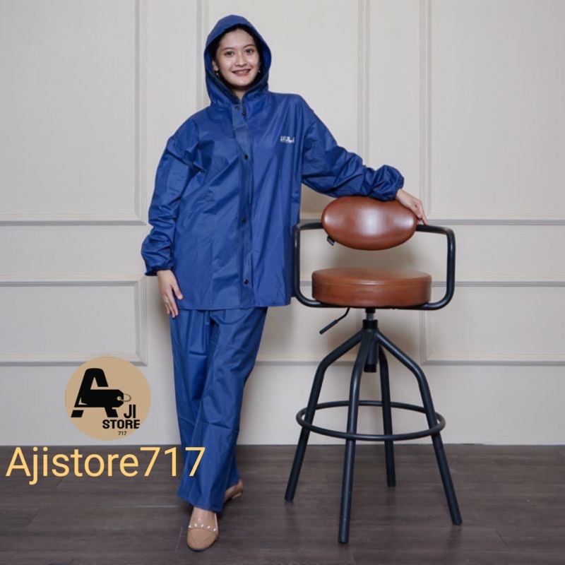 Jual JAS HUJAN Setelan Pria Wanita Baju Celana Anti Rembes By Akula Bahan PVC 0,25 | Shopee ...