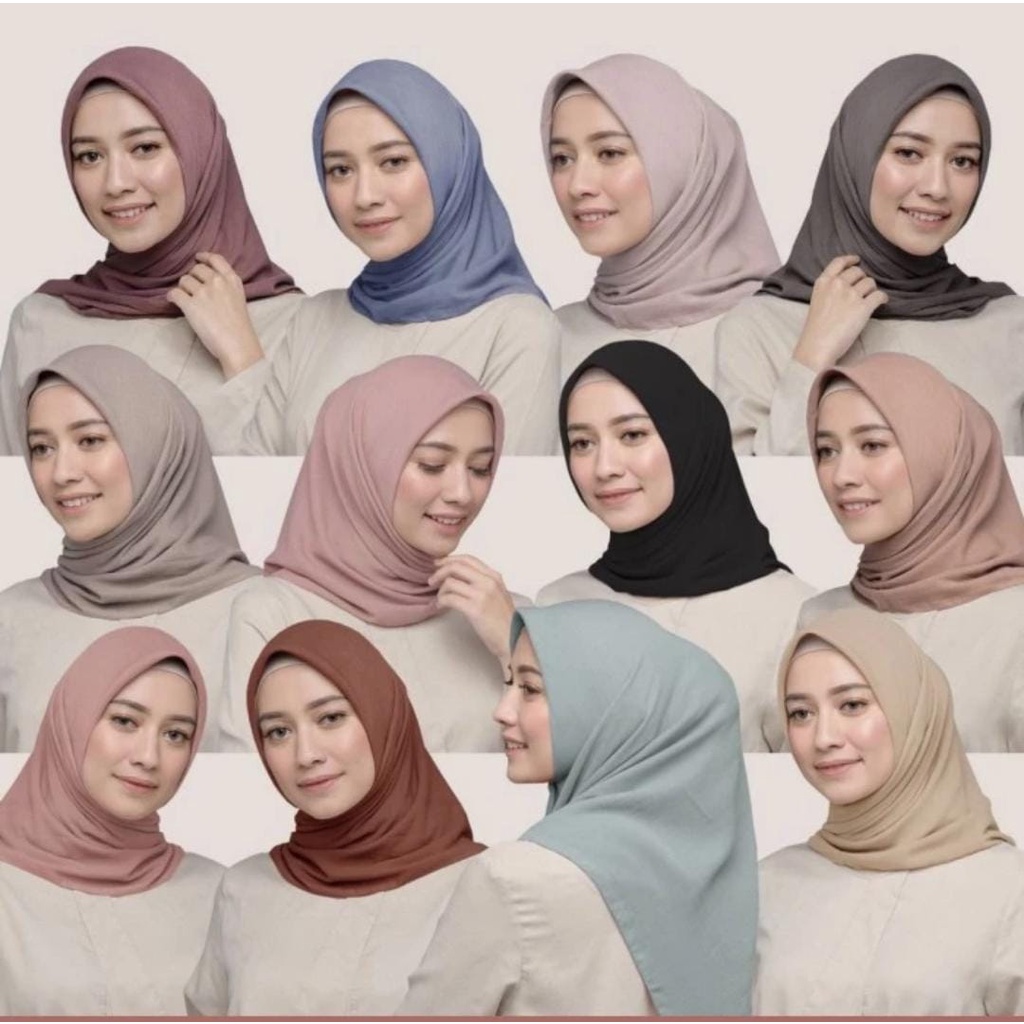 Jual BELLA = HIJAB JILBAB KERUDUNG BELLA SQUARE POLOS POLYCOTTON SIFON ...