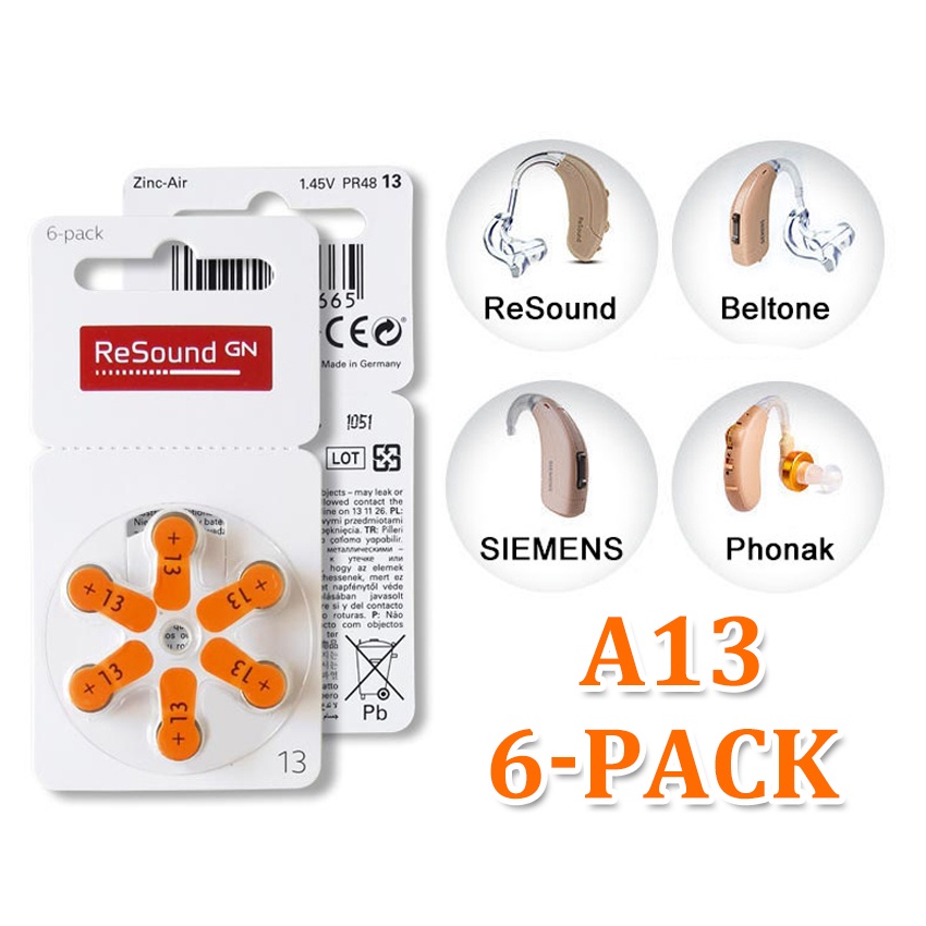Jual Baterai Alat Bantu Dengar /Hearing Aid Battery RESOUND untuk A13 ...