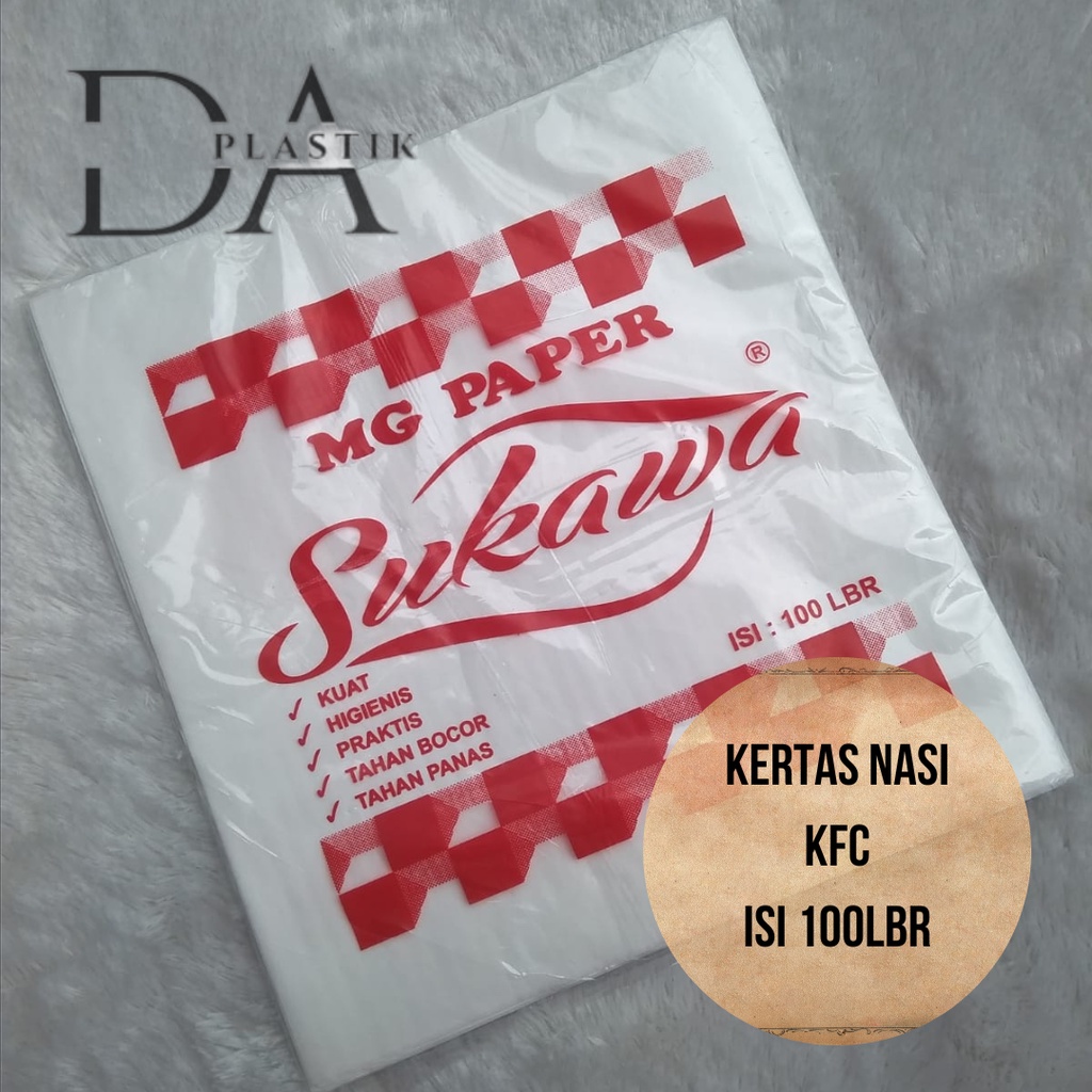 Jual Kertas nasi kfc kertas bungkus nasi | Shopee Indonesia