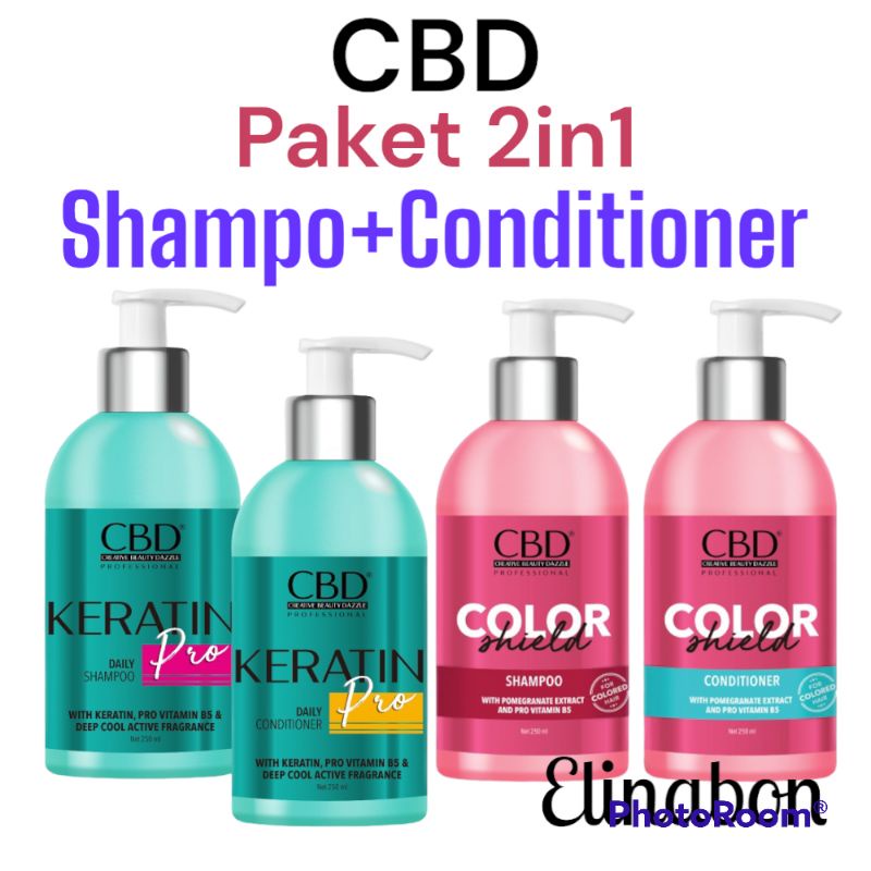 Jual CBD Paket 2in1 Shampoo+Conditioner perawatan rambut rusak | Shopee ...