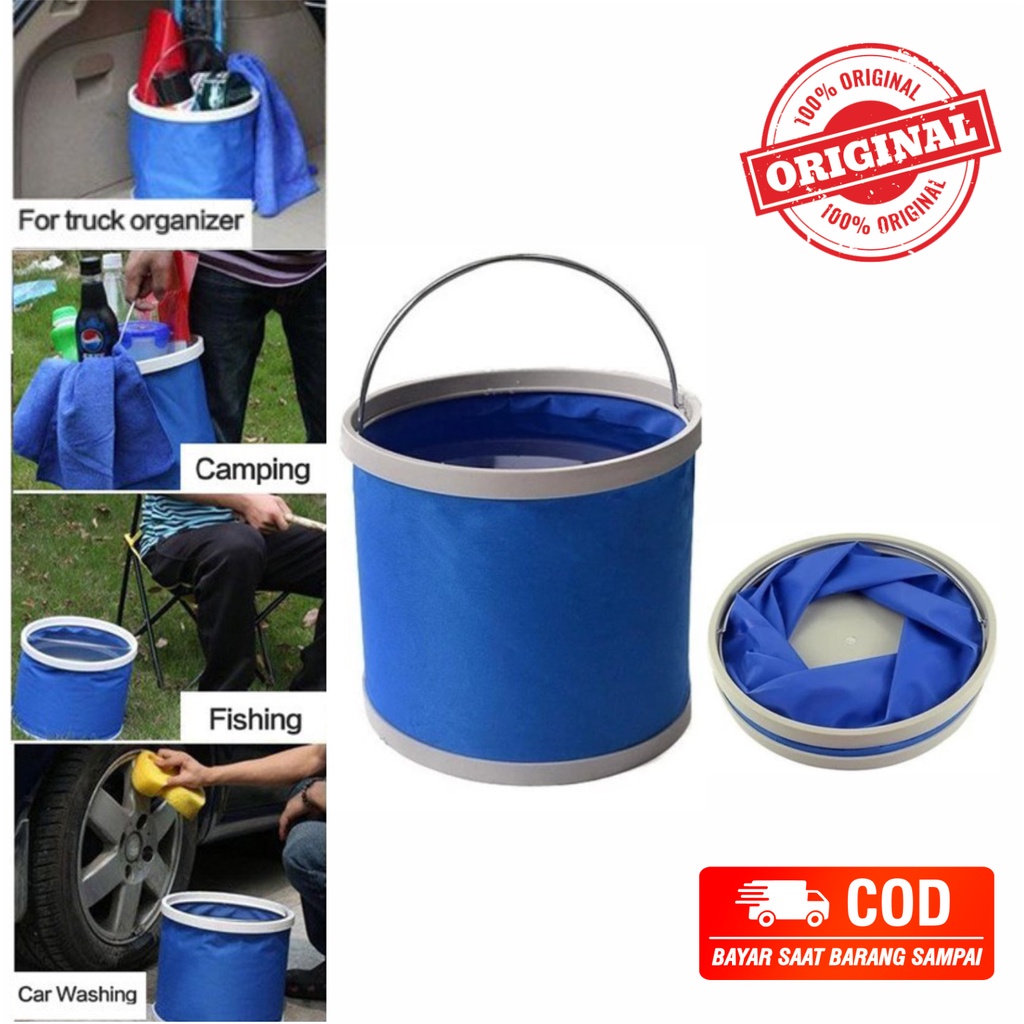 Jual Ember Lipat Portable / Ember Lipat Memancing / Folding Bucket ...
