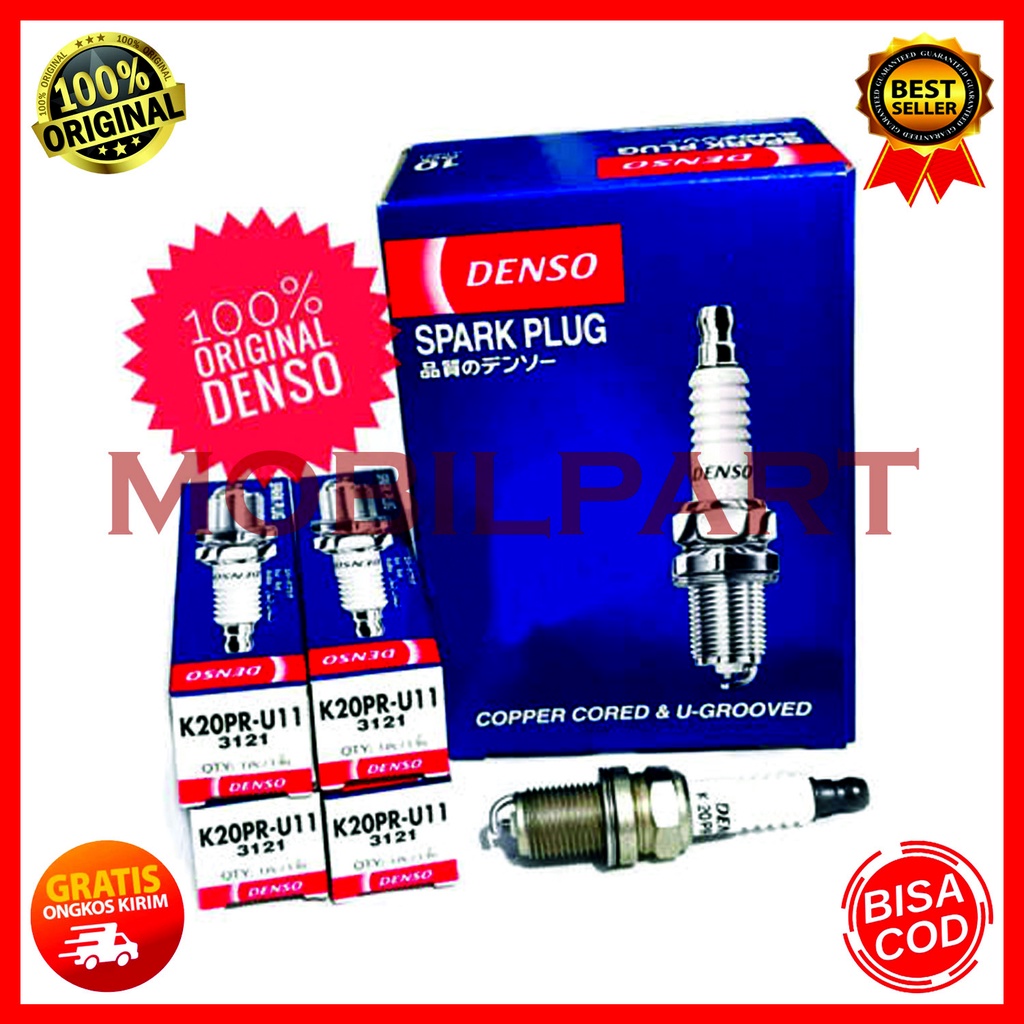 Jual BUSI DENSO K20PR U11 U ORIGINAL SPARK PLUG MOBIL TOYOTA AVANZA ...