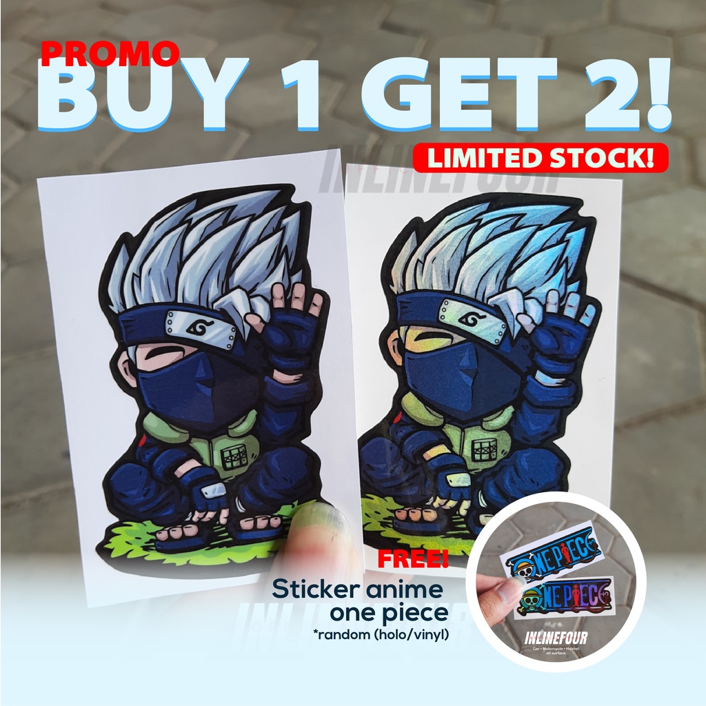 Jual Sticker Hologram Stiker Anime - Kakashi Hatake - Naruto - Wibu ...