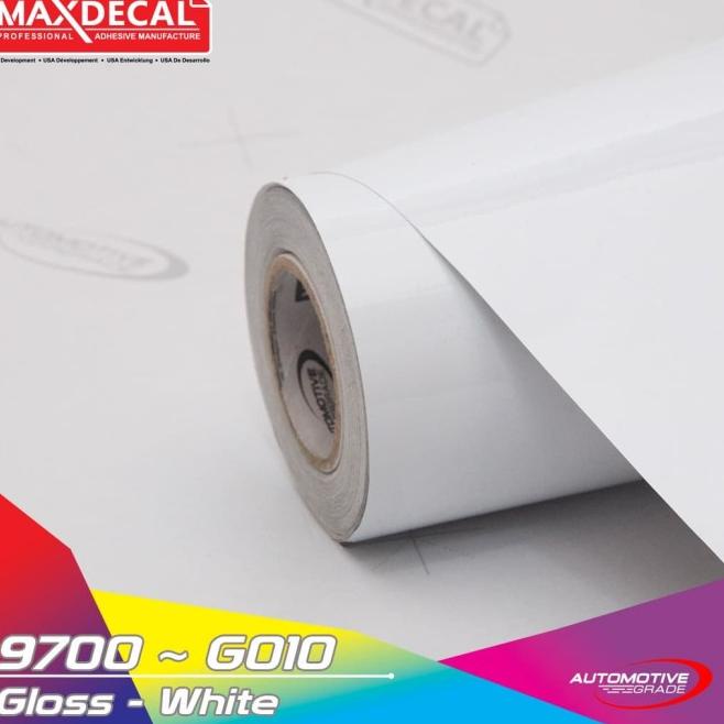 Jual MAX DECAL PREMIUM CAR WRAP Vinyl Sticker WHITE GLOSS 152 cm ...