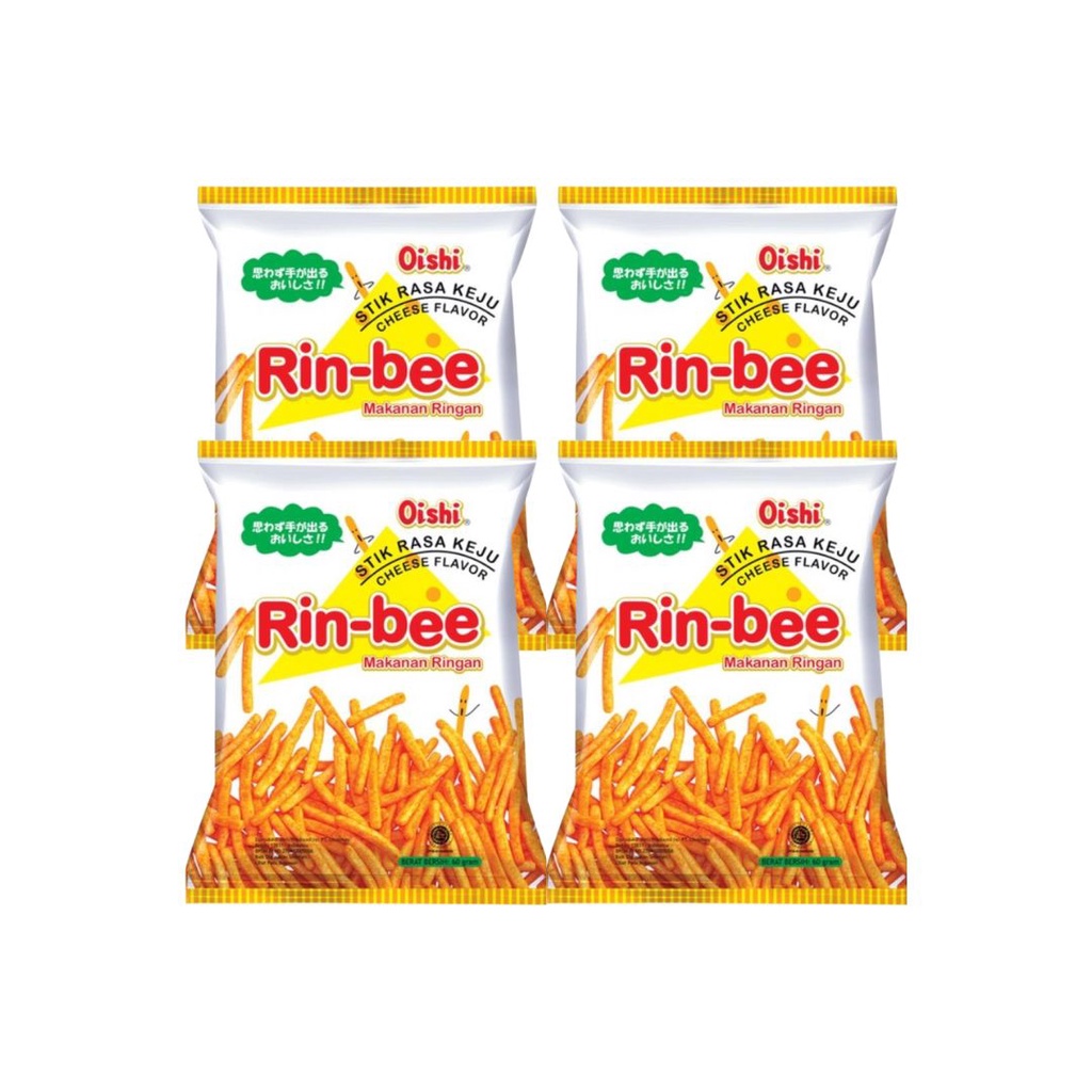 Jual Oishi Rinbee Snack Stik Keju 4 x 60 gr | Shopee Indonesia