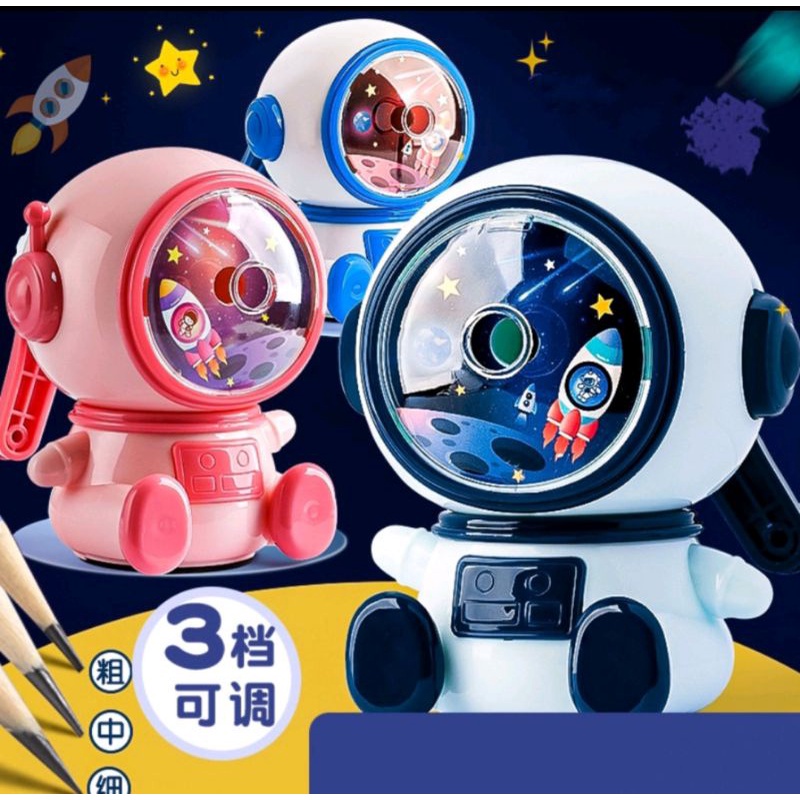 Jual FS Serutan astronout / serutan Pensil putar/ Rautan Pensil Putar ...