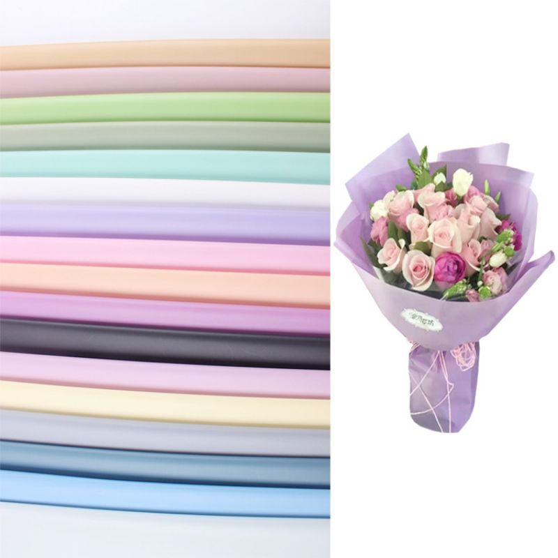 Jual kertas bucket bunga/ matte transparent cellophane premium | Shopee ...