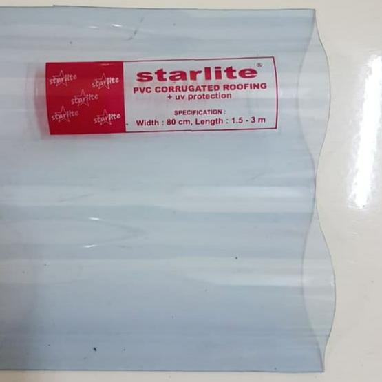 Jual Fiber gelombang + UV protection 2.4m / Atap fiber gelombang pvc ...