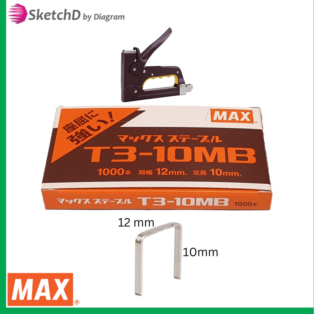 Jual Isi Staples Guntacker Max T3 10MB Peluru Stapler Heavy Duty ...