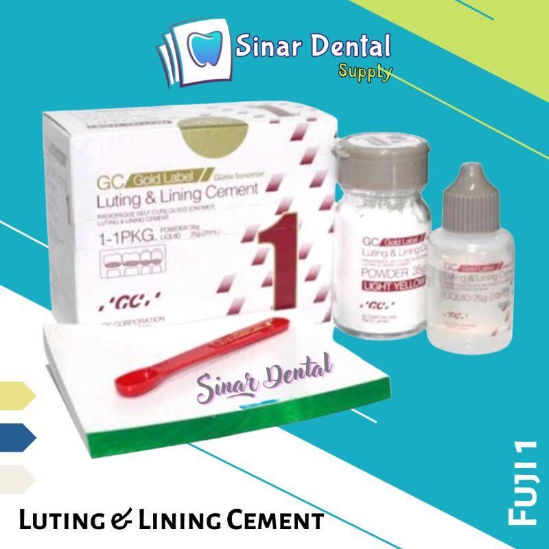 Jual GIC Fuji 1 mini pack / big pack luting cement GC lem gigi palsu ...