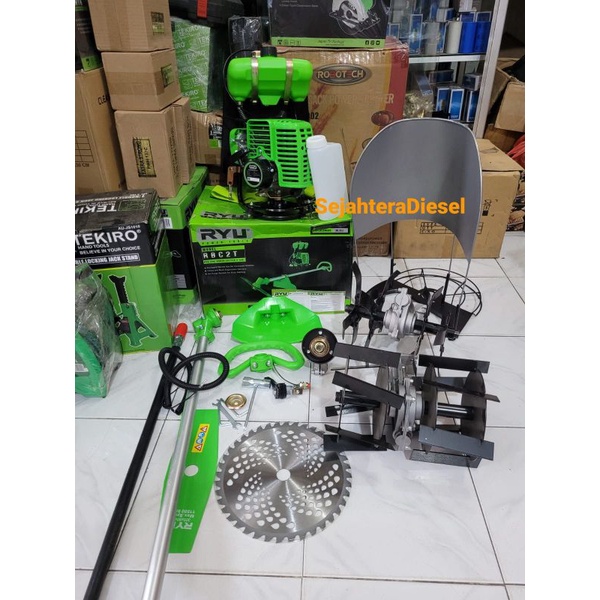 Jual Paket(2in1)Mesin Potong Rumput RYU 2Tak 328+Tudung Padi+ ...