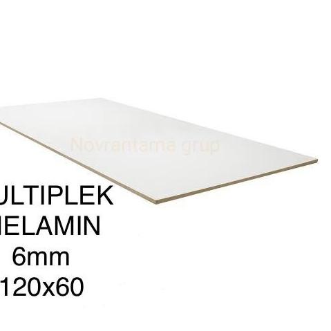 Jual Multiplek / Triplek melamin putih 6mm (120x60)cm, melaminto ...