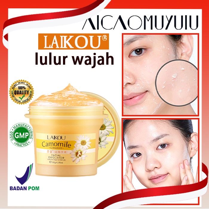 Jual [FREE/SPOT]LAIKOU Scrub wajah Krim eksfoliasi wajah Facial ...