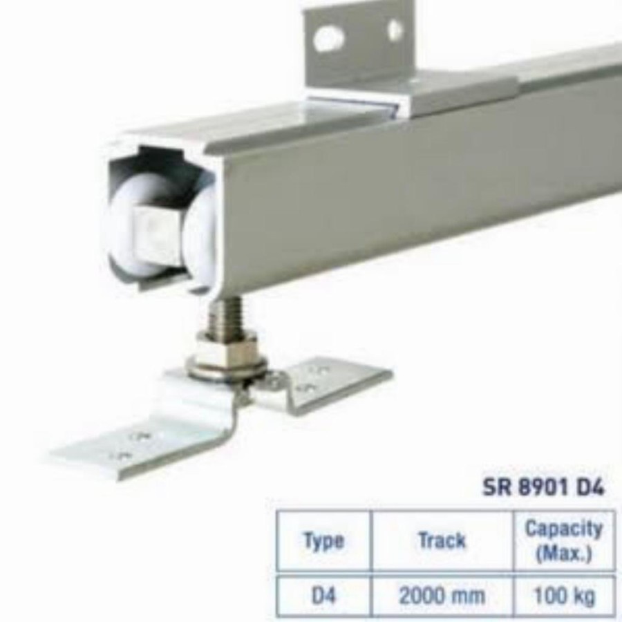 Jual Rel Pintu Sliding Alumunium DEKKSON D4 2MTR | Shopee Indonesia