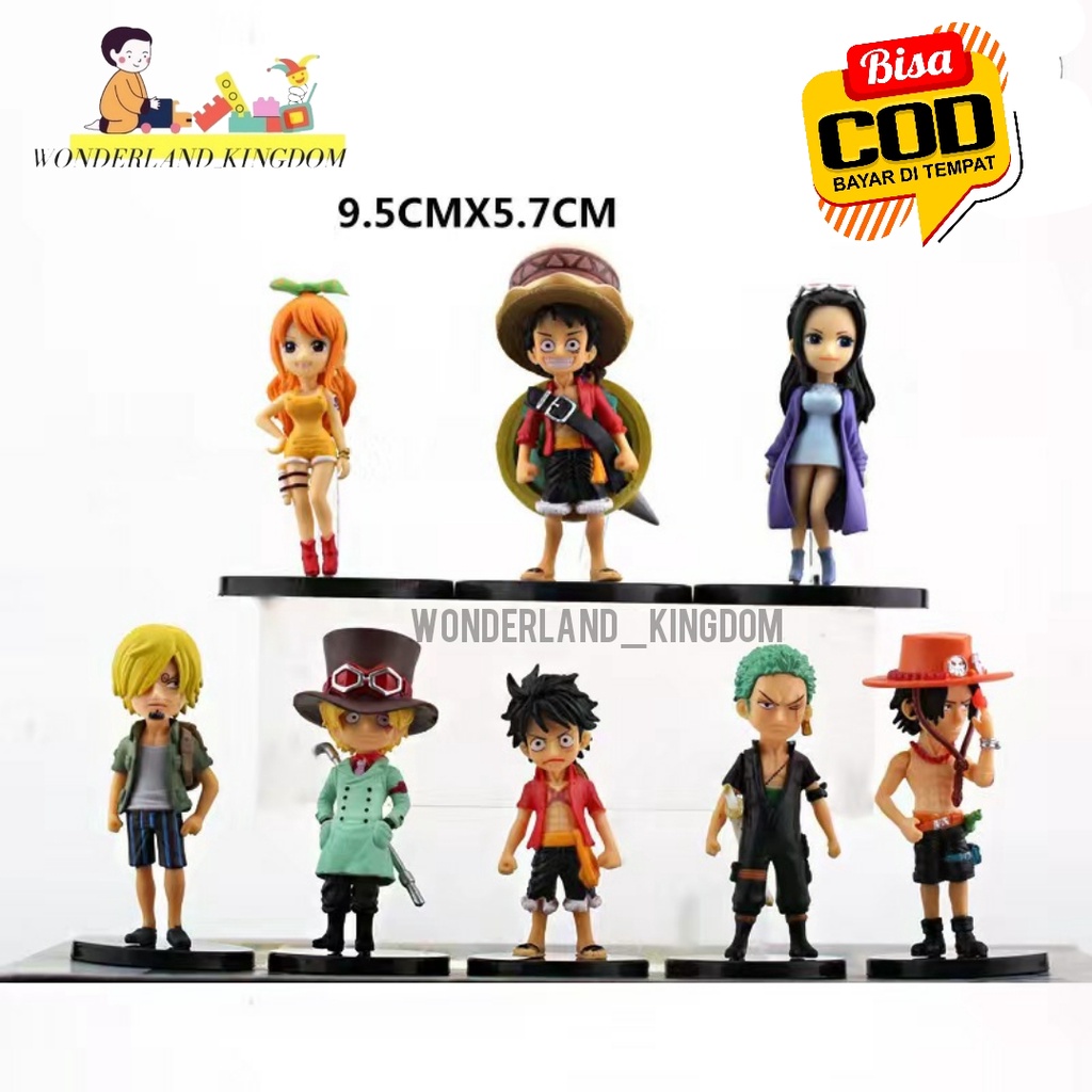 Jual MAINAN ACTION FIGURE ONE PIECE MINI 1 SET PAJANGAN DASHBOARD MOBIL ...