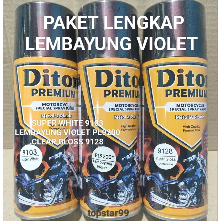 Jual Pilok Cat Diton Premium Paket Lengkap 3 Kaleng Super White 9103 ...