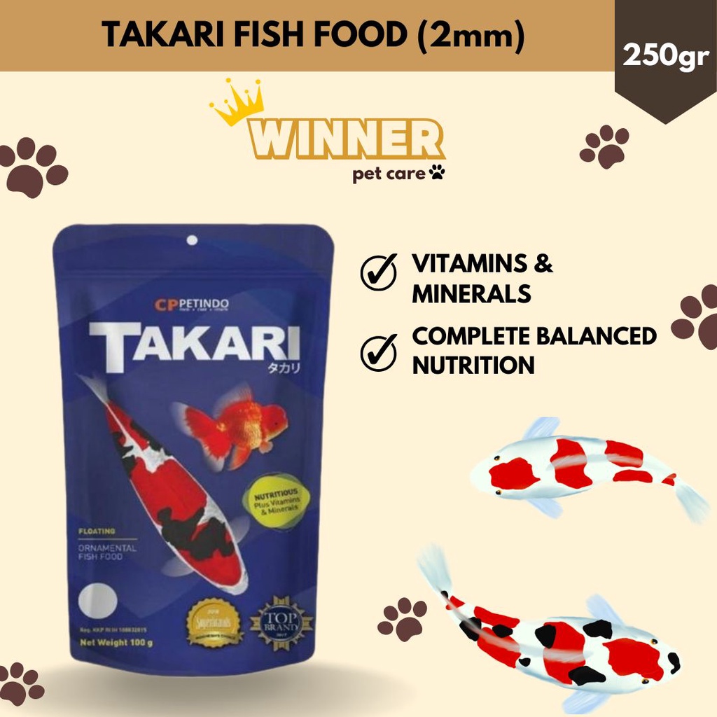 Jual TAKARI Fish Food 250gr (2mm) | Shopee Indonesia
