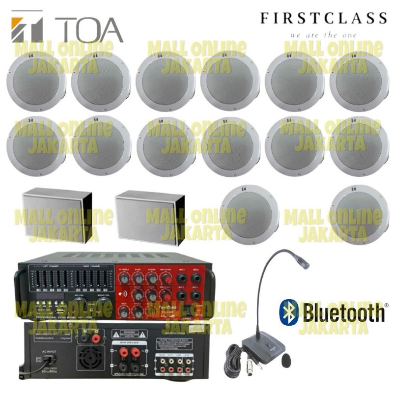Jual Paket sound system kantor speaker plafon toa ceiling original ...