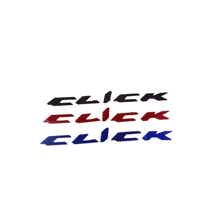 Jual Emblem Logo Tulisan Click Badge 3D Motif Tulisan Honda Klik Timbul ...