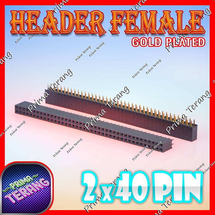 Jual Stackable Header 2x40 Pin Arduino 2 x 40P Double Row Female | Shopee Indonesia