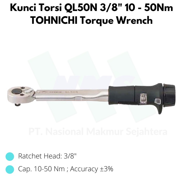 Jual Kunci Torsi Ql50N 3/8" 10 - 50Nm Tohnichi Torque Wrench | Shopee Indonesia