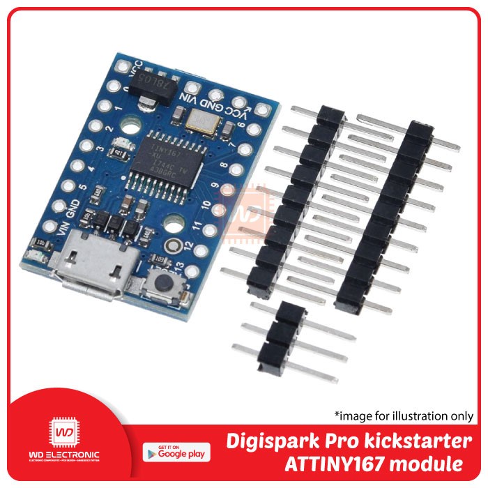 Jual ATTiny167 Digispark Pro Kickstarter Development Board SASLUN ...