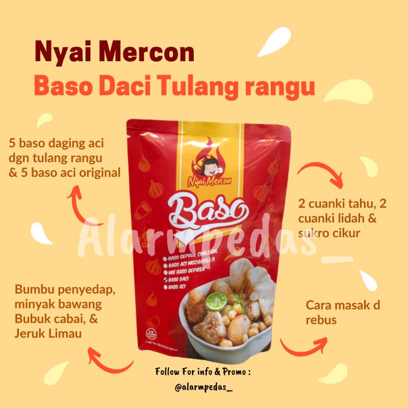 Jual Bakso Daci Nyai Mercon Daging Aci tulang rangu tetelan Sapi (Agen ...