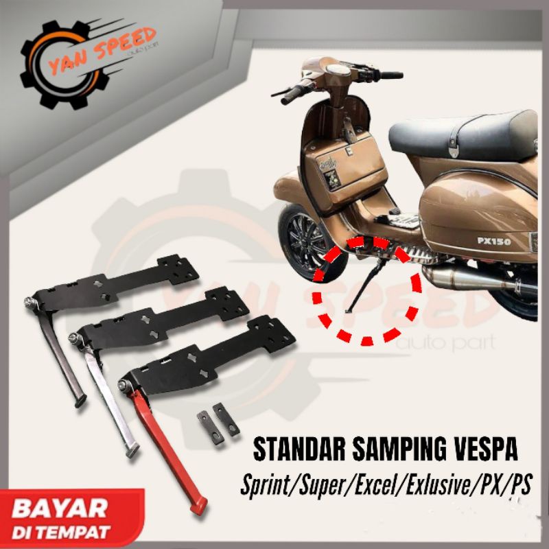 Jual STANDAR SAMPING VESPA SIP SUPER SPRINT EXCEL EXCLUSIVE PX | Shopee ...