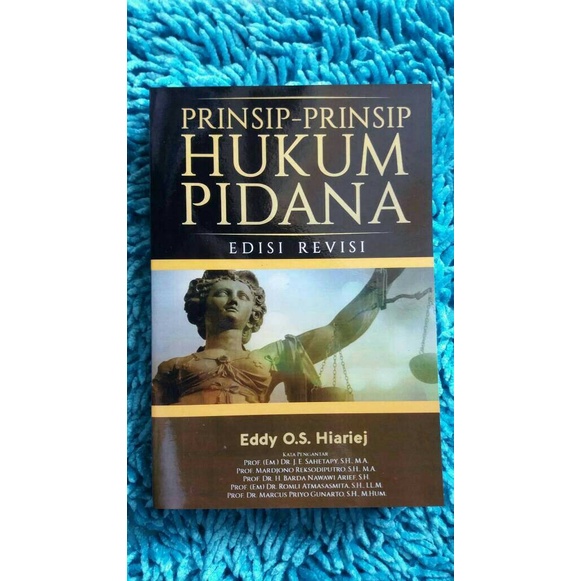 Jual Buku Pidana Prinsip-Prinsip Hukum Pidana Edisi Revisi - Eddy O.S. Hiariej | Shopee Indonesia