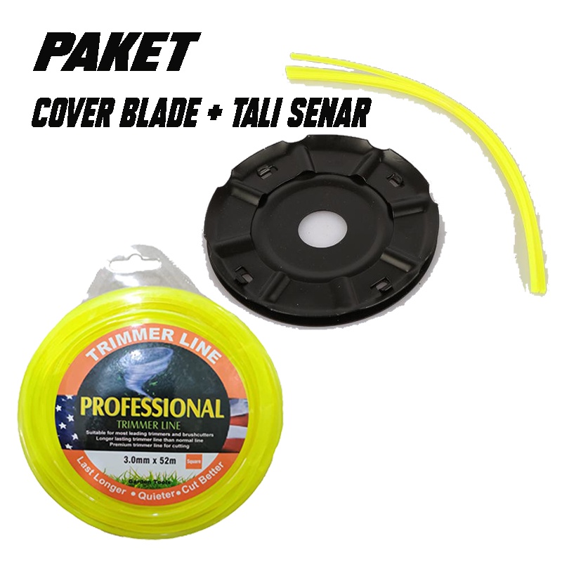 Jual PISAU POTONG RUMPUT TRIMER LINE 50 meter 25meter 10meter DUDUKAN ...