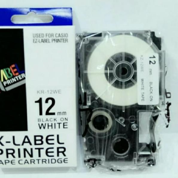 Jual K-LABEL Printer 12mm Compatible use Casio EZ Tape Label Printer 12 ...