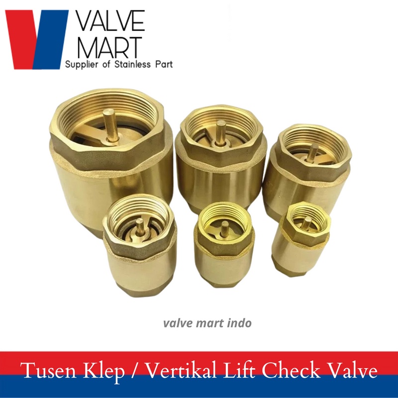 Jual Tusen Klep Valve Kuningan 2" inch / Brass Vertical Check Valve 2 ...