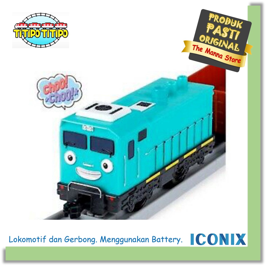 Jual Iconix Titipo The Little Train Setter Train Electric Set DDP Play ...