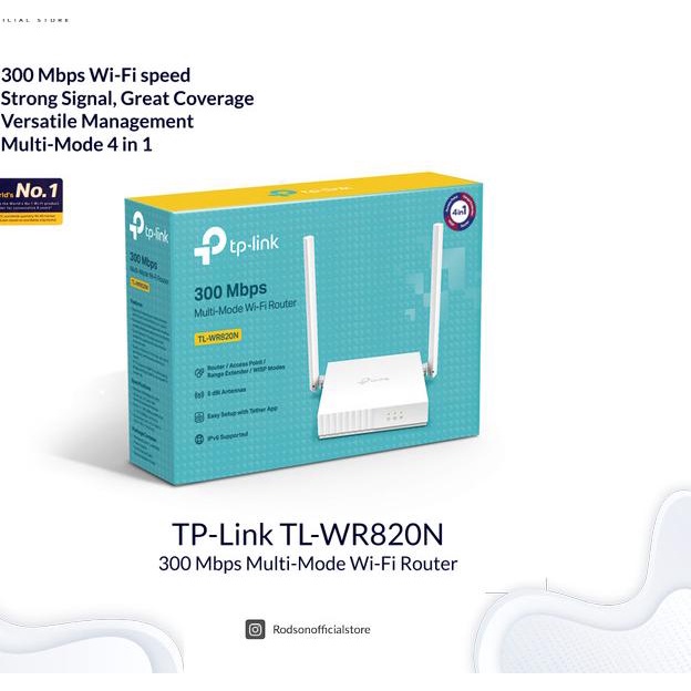 Jual TP-LINK TPLINK TL-WR820N Wireless N Router Repeater Access Point ...
