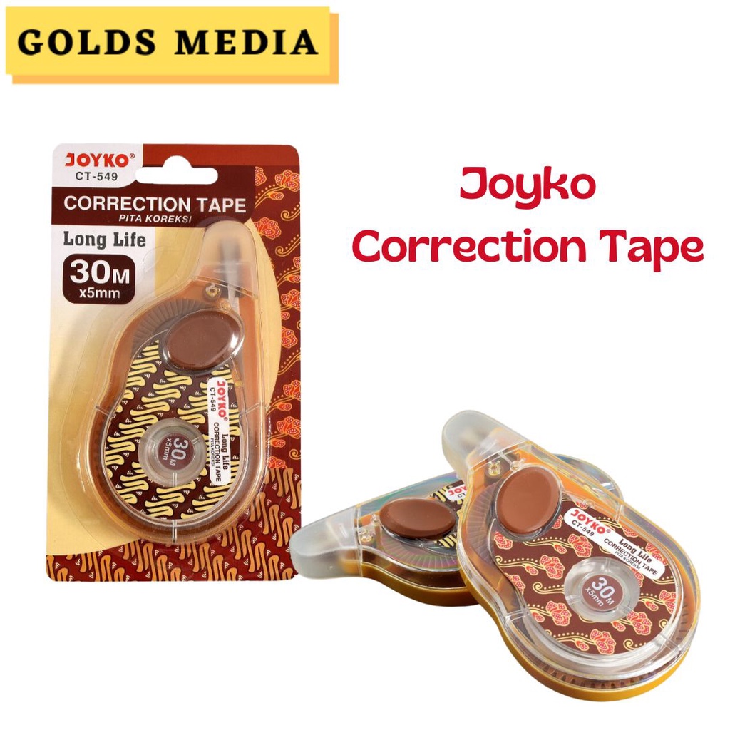 Jual Joyko Correction Tape Joyko Pita Koreksi Joyko CT-549 Joyko ...