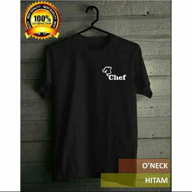 Jual KAOS TUKANG MASAK LOGO DADA SIMPEL LOGO CHEF | Shopee Indonesia