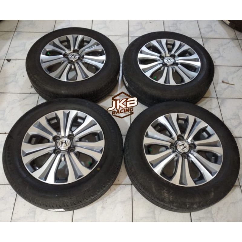 Jual VELG MOBIL BEKAS OEM HONDA FREED R15 PCD 4X100 + BAN BRIDGESTONE ...
