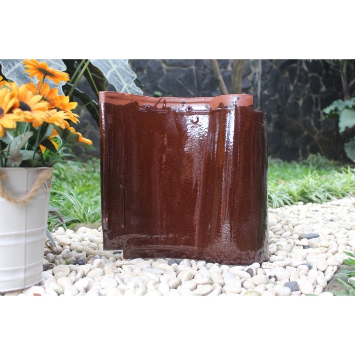 Jual Genteng Keramik KIA CHOCO BROWN | Shopee Indonesia
