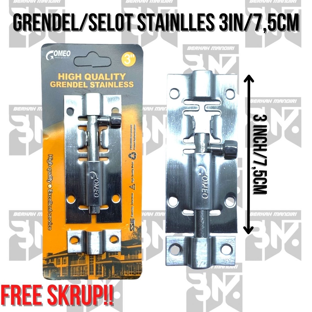 Jual GOMEO Grendel/Gerendel Pintu Jendela|Slot/Selot Pintu Rumah ...