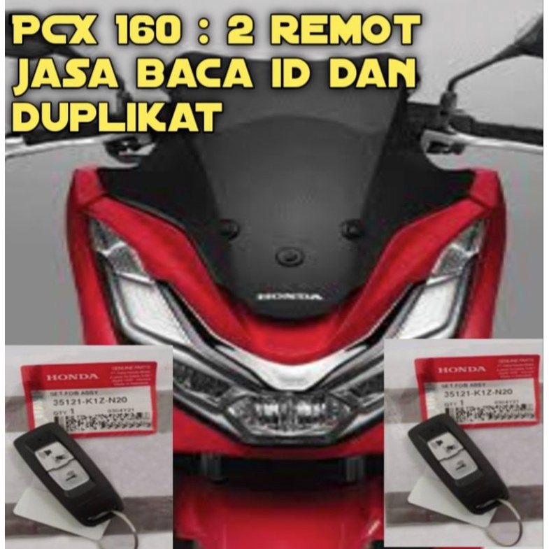 Jual Remot PCX 160 hilang semua dan hilang barcode tanpa ganti scu dan ...
