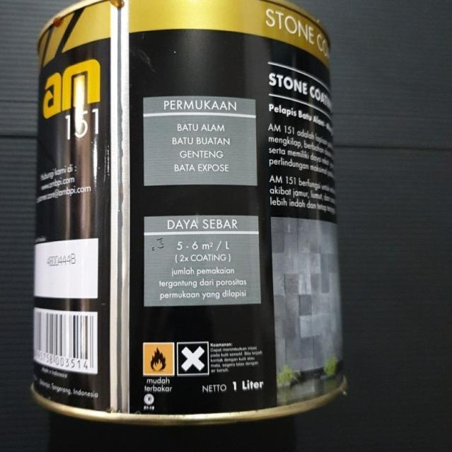 Jual Cat vernis pelapis batu alam stone coating AM 151 AM151 clear ...