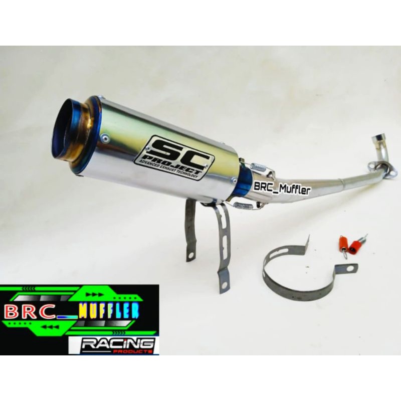 Jual KNALPOT RACING SC PROJECT ALL TYPE VARIAN MOTOR BEBEK SUPRA ...