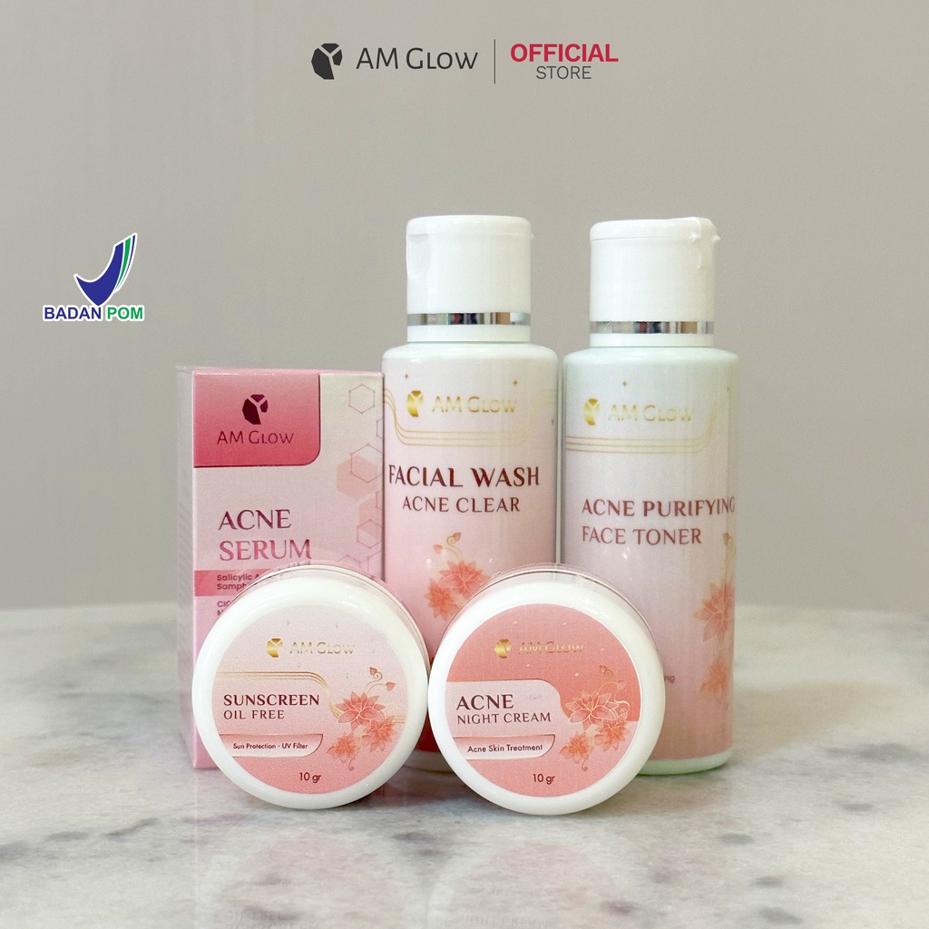 Jual AM GLOW Paket Acne Ultimate | Shopee Indonesia