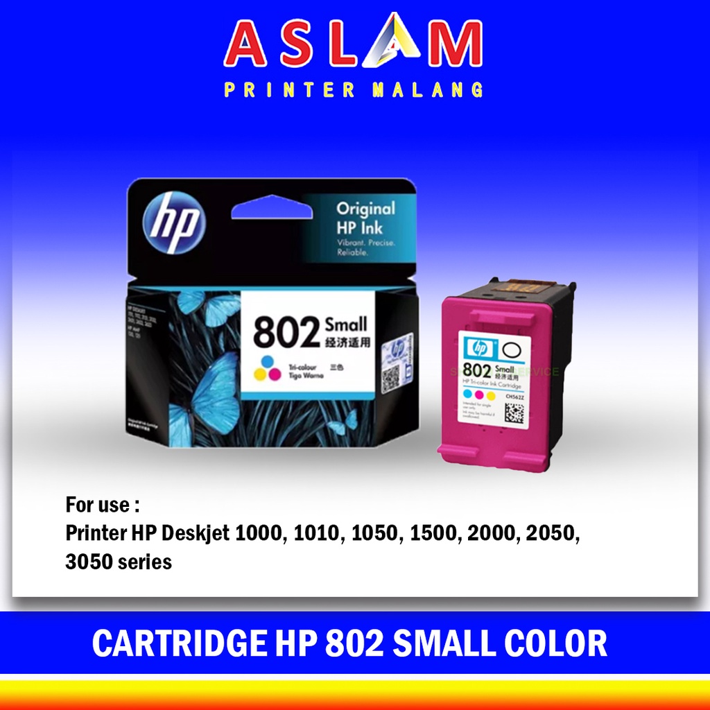 Jual Cartridge HP 802 Color Cartridge (Warna) || Printer HP Deskjet ...